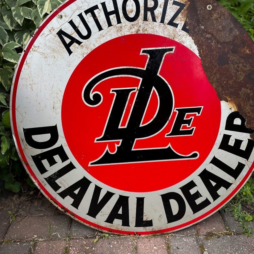Authorized DeLaval metal sign - Archer's Antiques